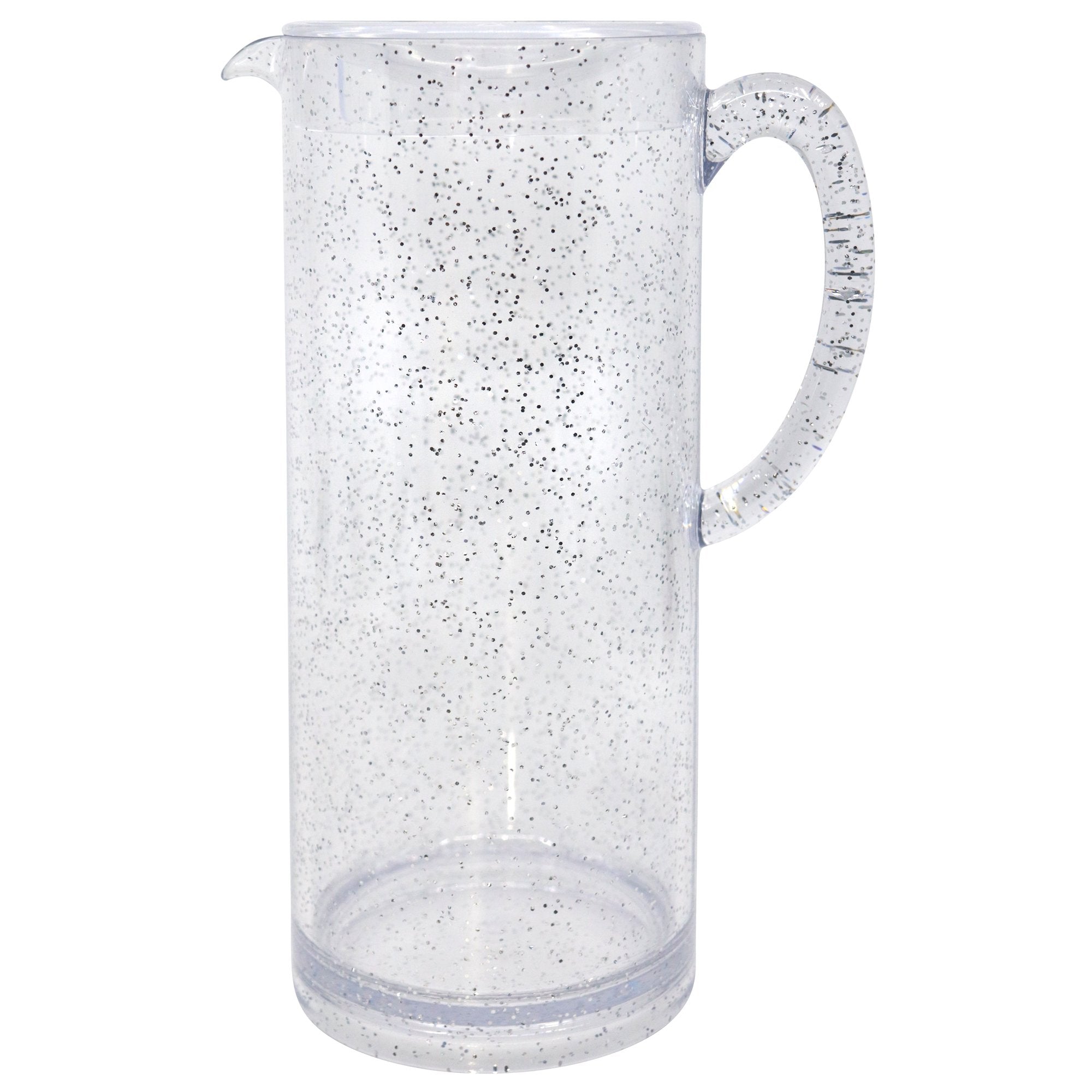 Acrylic Pitcher With Silver Glitter (60 oz) – Set With Style